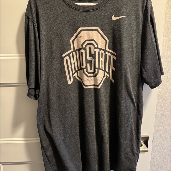 Nike | Shirts | Distressed Nike Mens Dark Gray Ohio State Tshirt | Poshmark